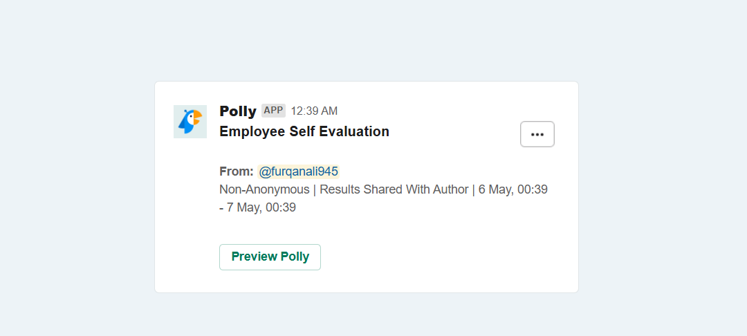 Employee Self Evaluation